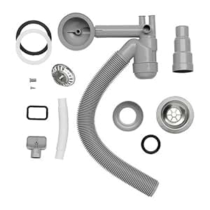 IKEA Siphon-Set "Atlant" Siphon für Spülbecken - INKL. Abflussstopp ...