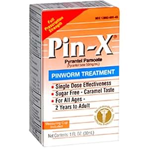 Amazon.com: Pin-X Pinworm Treatment 1 fl oz (30 ml): Health & Personal Care