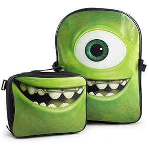 Monsters University Backpack and Lunch Bag Set [Mike Wazowski]: Amazon ...