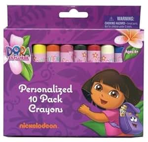 Amazon.com : Nickelodeon Dora the Explorer 10pk Jumbo Crayons ...