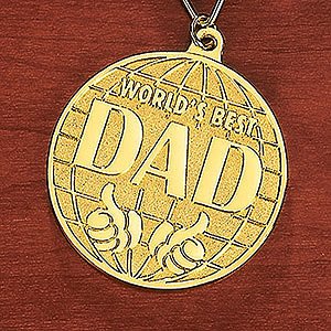 Gift For Father Day: World's Best Dad Medal Award