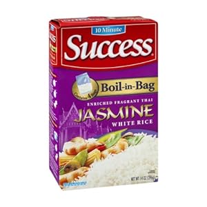 Amazon.com : Success Boil in Bag 4 pk Jasmine Rice 14 oz : Rice Produce ...