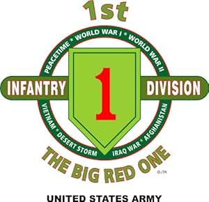 Amazon.com: 1ST INFANTRY DIVISION "THE BIG RED ONE" U.S. MILITARY ...