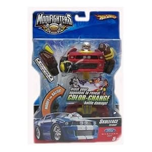 Amazon.com: Hot Wheels Modifighters Skullface Firebot Transforming ...