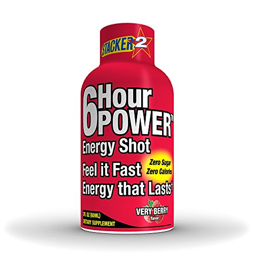 Stacker 2, 6 Hour Power Energy Shot - Very Berry, 2-Ounce Bottle (Pack ...