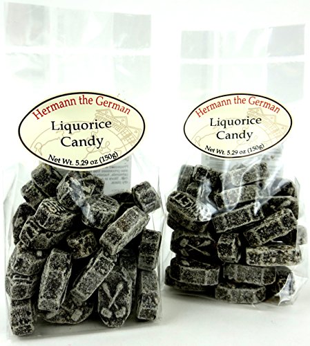 Hermann the German Liquorice Candy, 5.29 oz Bags in a BlackTie Box ...