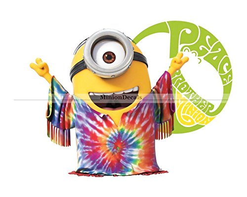 6 PEACE BROTHER MINION Despicable Me Movie Wall Decal Sticker Kids Room ...