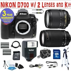 Amazon.com: Nikon D700 Digital Slr Camera Body + Nikon 18-105 Vr Zoom ...