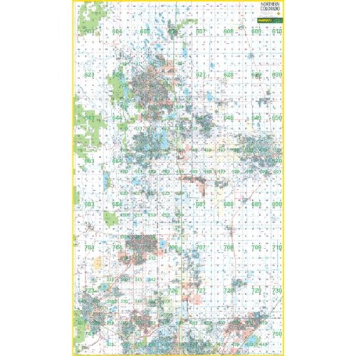 Northern Colorado Wall Map w/ Grid and ZIP Codes (Mapsco Wall Maps, MAP ...