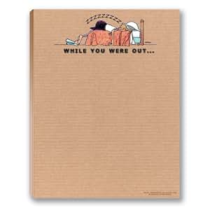 Amazon.com : While You Were Out - Funny Note Pad - 2 Cute Note Pads ...