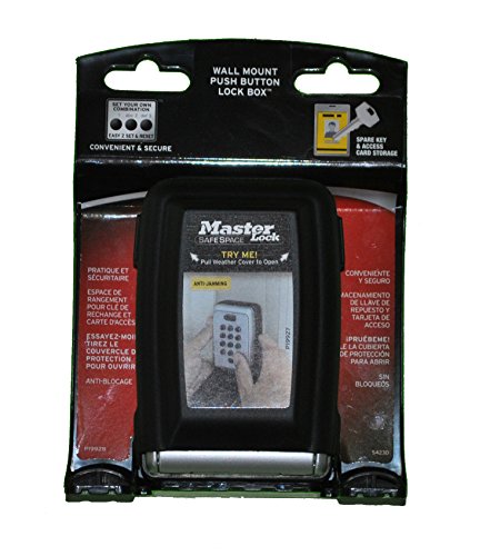 5423d Lock Box Master Lock Black Wall Mount Key Lock Box With Push ...
