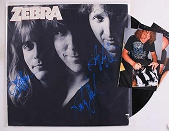 Zebra Band Signed Autographed "Zebra" Record Album w/ Proof Photos at ...