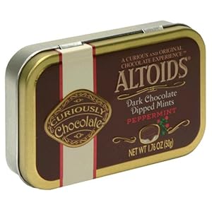 Amazon.com : Altoids Dark Chocolate Dipped Mints, Peppermint, 1.76 ...