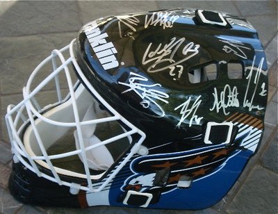 #1 2013 Washington Capitals Team Signed Goalie Mask w Proof ...