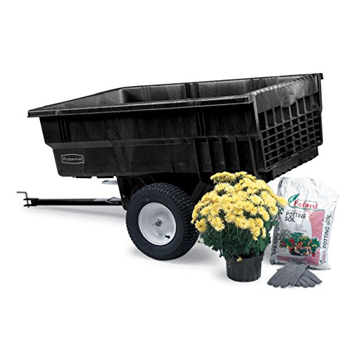 Rubbermaid Commercial Tractor Cart, 1,500-Pound Capacity, Black ...