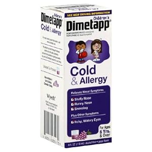 Amazon.com: Dimetapp Children's Cold And Allergy Syrup Grape -- 4 fl oz ...