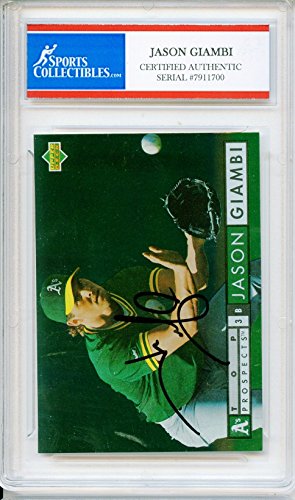 Jason Giambi Athletics Autograph, Athletics Jason Giambi Autograph