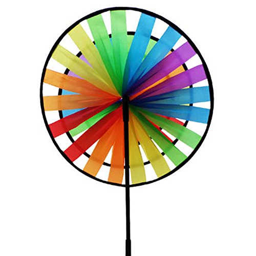 WingsÂ® Wind Garden Rainbow Triple Spinner Wheel Home Decor Wheels Spinners