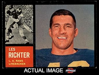 1962 Topps # 86 Les Richter Los Angeles Rams (Football Card) Dean's ...