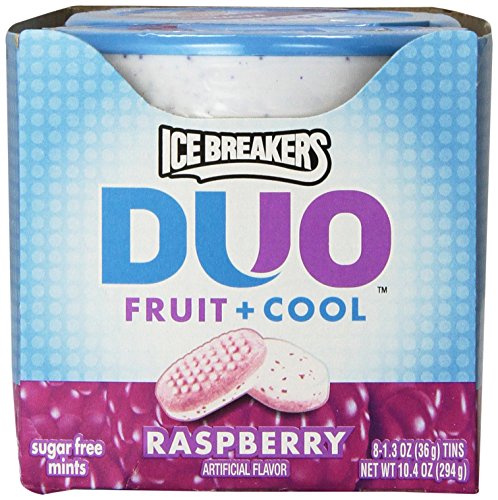 Ice Breakers Duo Fruit Cool Sugar Free Mints Raspberry 1 3 Ounce New | eBay