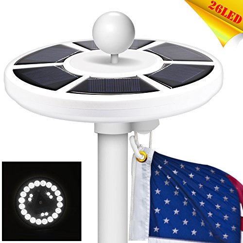 Spotlight Led Solar Flag Pole