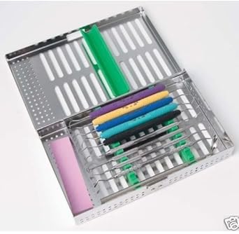 Amazon.com: Dental Instrument Cassette - Holds 11 Instruments Blue ...