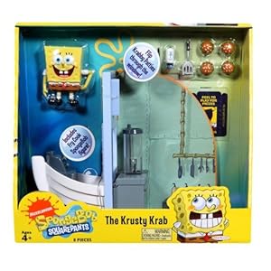 Amazon.com: SpongeBob Squarepants Playset The Krusty Krab: Toys & Games
