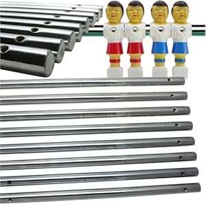 Amazon.com : Set of 8 Solid Foosball Rods for Foosball Table : Foosball ...
