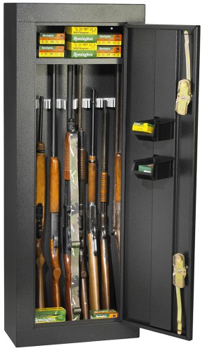 HOMAK HS30003660 8-Gun Security Cabinet, Silver Vein