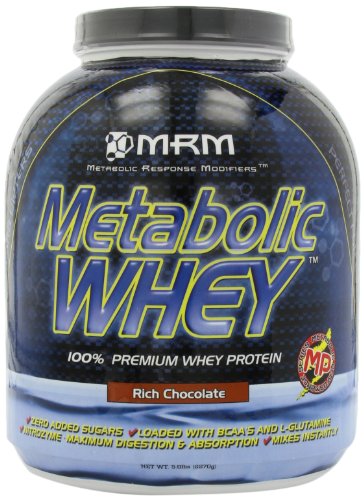 MRM Metabolic Whey Protein Supplement, Rich Chocolate, 5-Pound Jar