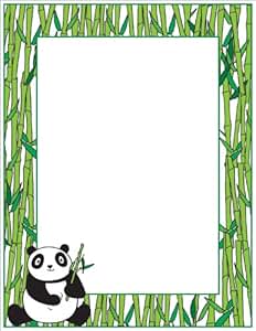 Amazon.com : Panda with Bamboo Printer Paper (TF3570) : Computer ...