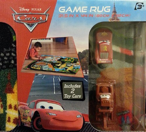Buy Disney Cars Game Rug Includes Mater and Lightning Mcqueen Cars by ...