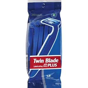 Amazon.com: Premium Twin Blade Disposable Men's Razor (10 Count) 3 ...