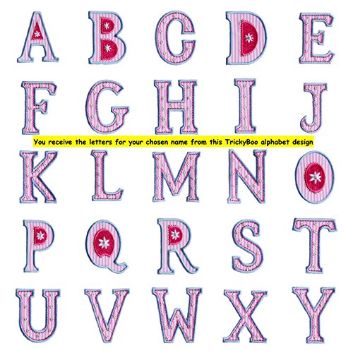 Callum 9cm High In Pink Blue Letters Selected By Color | Desertcart ...