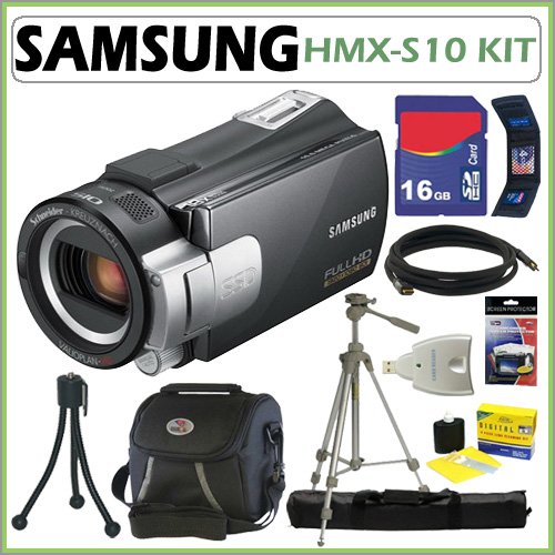 Samsung HMX-S10 High Definition HD Camcorder w/ 15x Optical Zoom and 3. ...
