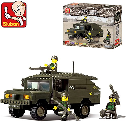 Sluban Building Block Military Humvee Hummer Star Wars Toys B9900 191 ...
