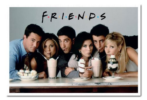 Iposters Friends Tv Show Milkshake Poster Magnetic Notice Board White ...