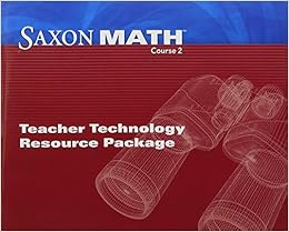 Amazon.com: Saxon Math Course 2: Teacher Technology Pack (9781600320743 ...