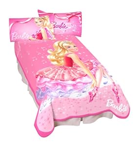 Amazon.com - Mattel Barbie Time to Dance Micro Raschel Blanket ...