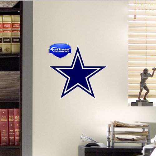NFL Dallas Cowboys Logo Fathead Wall Decal, 11 x 12-inches - Want It All