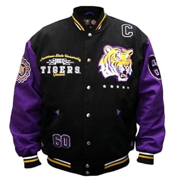 Amazon.com : NCAA Unisex Adult Lsu Tigers Licensed "Collegiate" Varsity ...