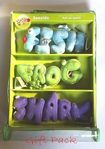 Amazon.com: Word World Magnetic Words Plush Fish Frog Shark Seaside ...