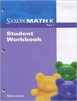Saxon Math K: Workbook Grade K: SAXON PUBLISHERS: 9781600325663: Amazon ...