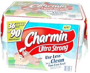 Amazon.com - Charmin Ultra Strong 36 Giant Rolls = 90 Regular Rolls ...
