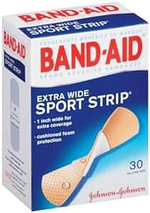 Amazon.com: Band-Aid Sport Strip, Extra Wide 30 ea: Health & Personal Care