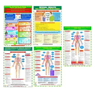 Chartex Exercise & Fitness Educational Poster Health Care Chart Series ...