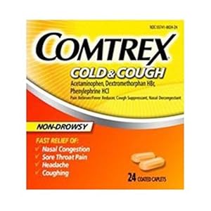 Amazon.com: Comtrex Non Drowsy Cold and Cough Acetaminophen 325 Mg ...