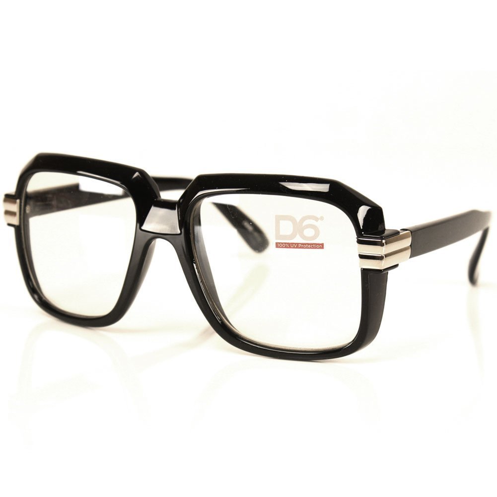 eyeglasses new edition specs: Run DMC Rapper Retro Large Clear Lens Eye ...