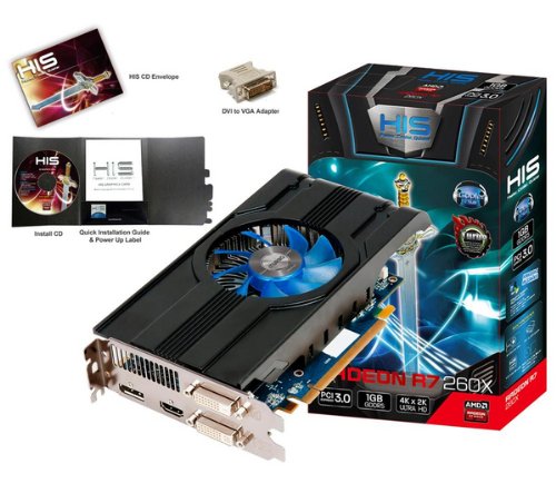 HIS Radeon R7 260X 1 GB iCooler Turbo Video Card (H260XFT1GD ...