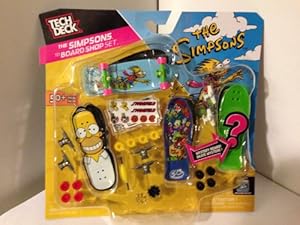Amazon.com: Tech Deck Santa Cruz The Simpsons Board Shop Set 4 Pack ...